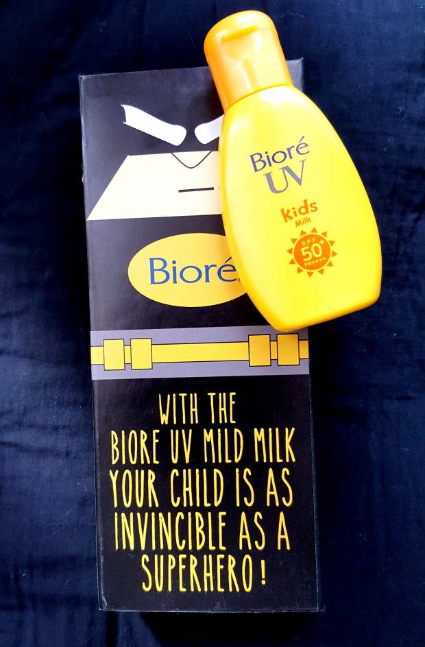 My kids are loving Bioré UV Mild Milk sunscreen